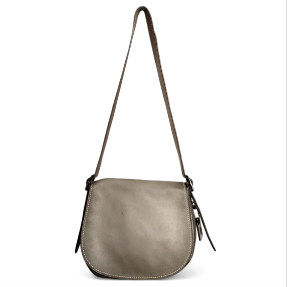 Coach | Bags | Coach 215 Saddle Bag In Gray | Poshmark